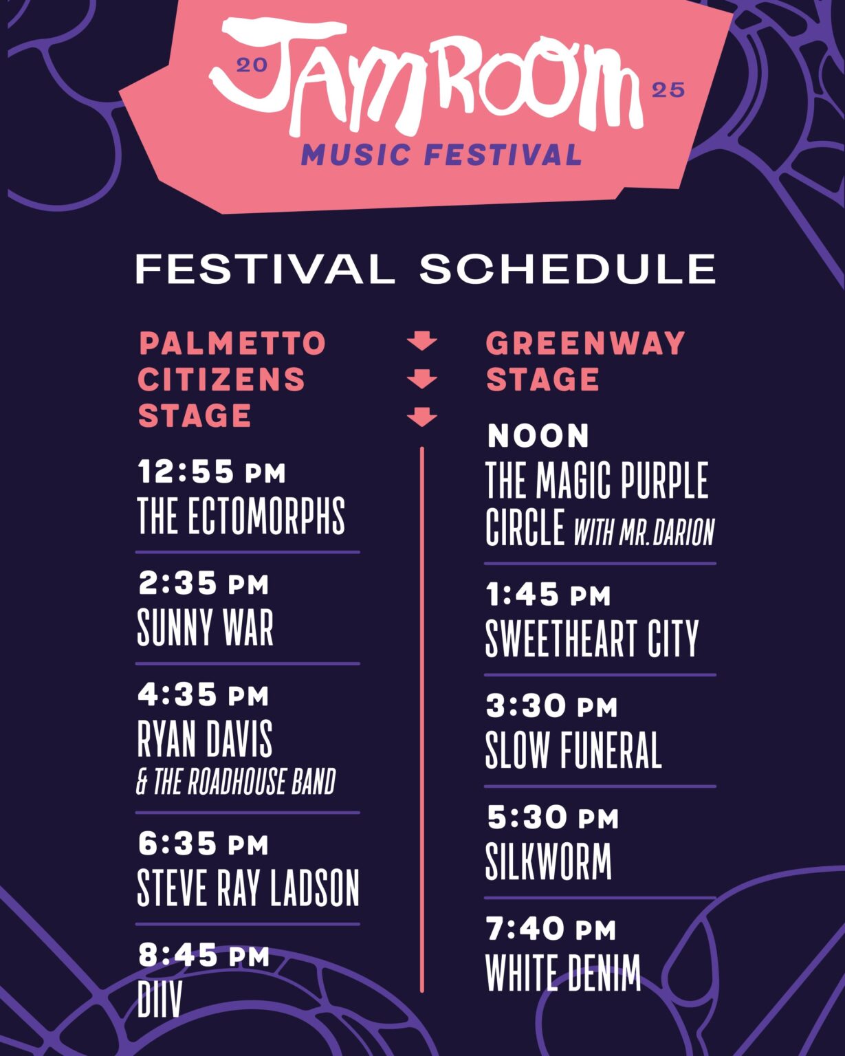 2025 Lineup – Jam Room Music Festival